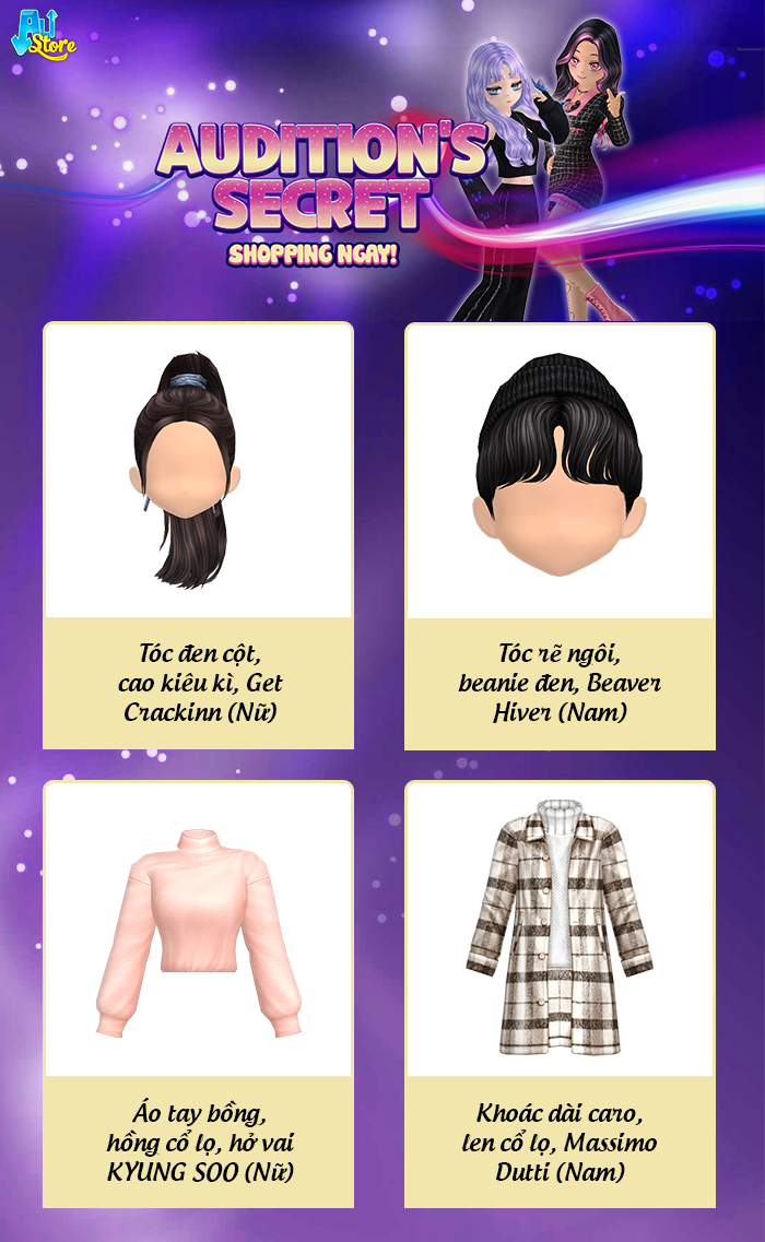 AUDITION SECRET mở đầu tháng 10 bằng loạt item ấm áp