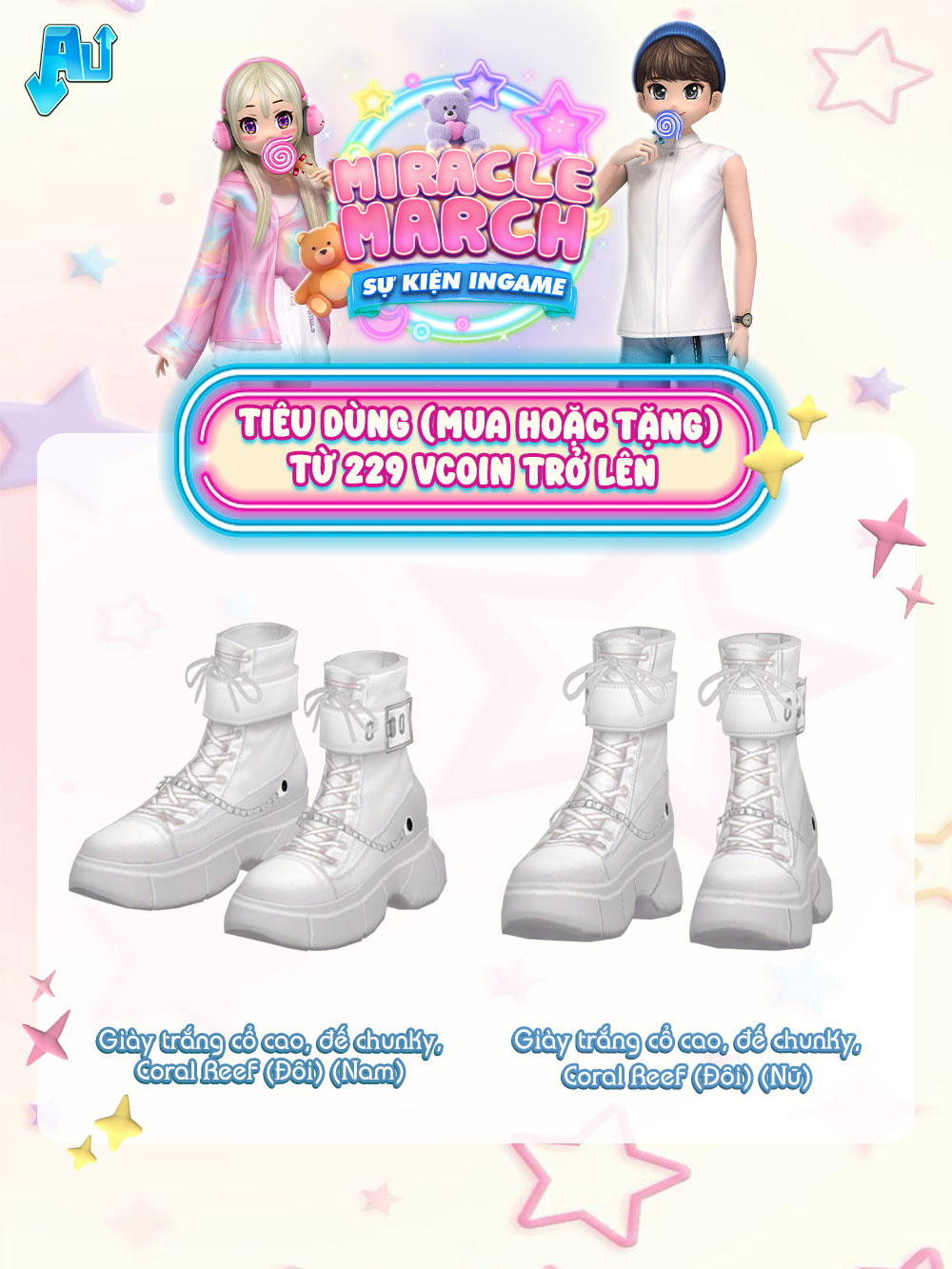 MIRACLE MARCH ngày cuối - bừng sáng với gam màu trắng tinh khôi cực cá tính