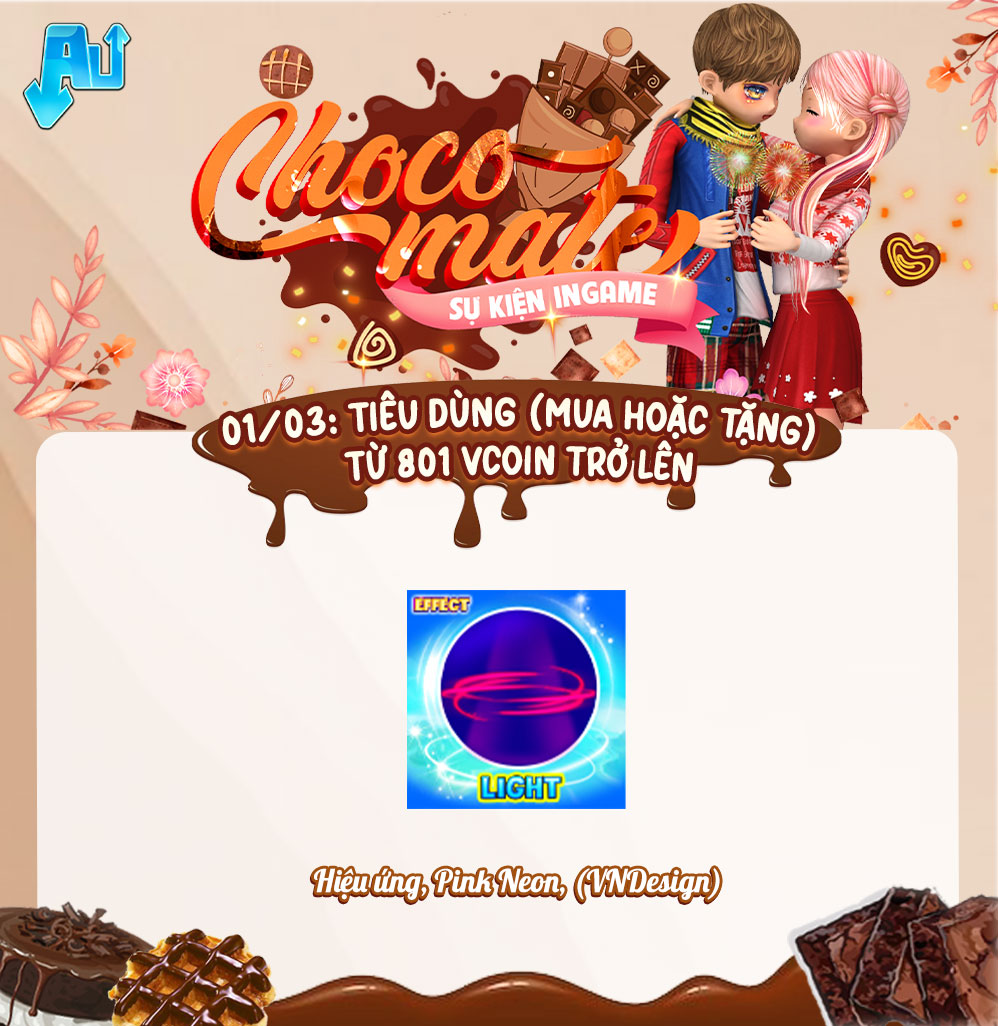 Tận hưởng hương vị ngọt ngào với loạt item trong sự kiện CHOCOMATE